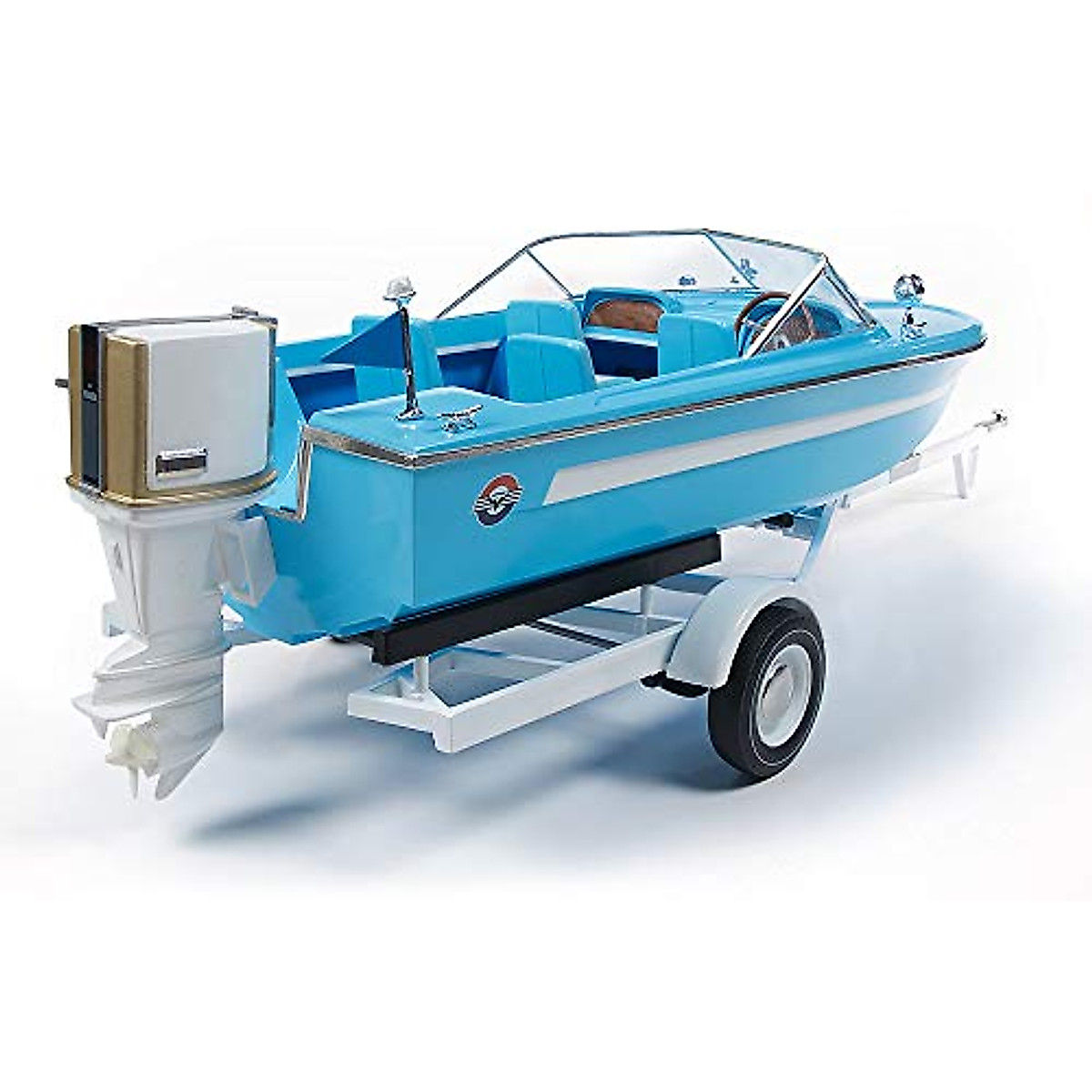 C.P.M. Round2 MPC 883/12 Vintage Hydro-Vee Power Boat Plastic Kit 1:18 Scale 10.5 inches