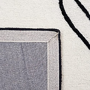 Safavieh Rodeo Drive Collection 4' x 6' Ivory/Black RD860B Handmade Mid-Century Modern Abstract Wool Area Rug