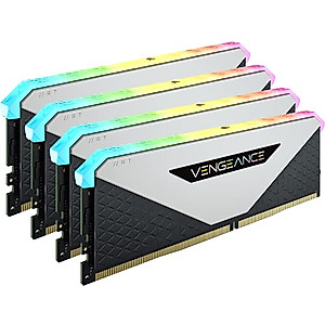 CORSAIR Vengeance RGB RT 32GB (4x8GB) DDR4 3600 (PC4-28800) C18 1.35V Desktop Memory