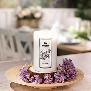 Goodpick Lilac Blossoms Soy Candles, Scented Candle 22 oz, Candles for Home Scented, Large Spring Candle, Gift for Women, Her, Mom, New Home, Graduation, Birthday Gifts, 2 Wicks