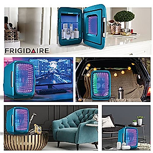 Frigidaire EFMIS179 Gaming Light Up Mini Beverage Refrigerator, Blue