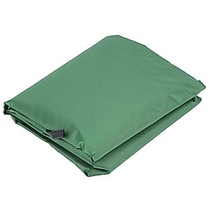 Outdoor Swing Cushion Cover, 3 Seater Replacement Swing Seat Pads Cushion for Patio Garden Yard Swing Chair(Green)