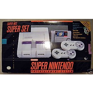 Super Nintendo (SNES) System with Super Mario World