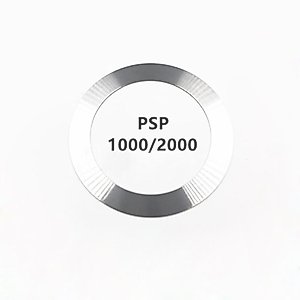 2 x UMD Back Door Cover Decorate Rims Steel Silver Ring with Adhesive for PSP 1000 2000 Replacement Part