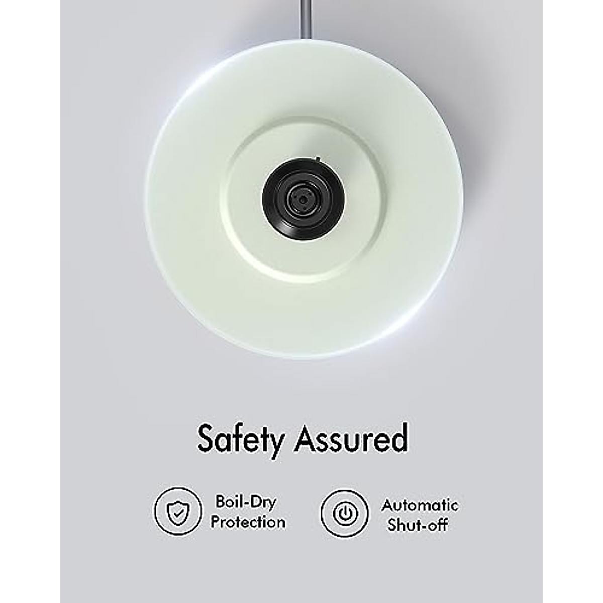 Electric Tea Kettle, Longdeem 1.7L Stainless Steel Water Boiler & Heater, 1500 Watts for Fast Boiling, Auto-Shutoff and Boil-Dry Protection, Cordless Serving with LED Light, Pastel Green