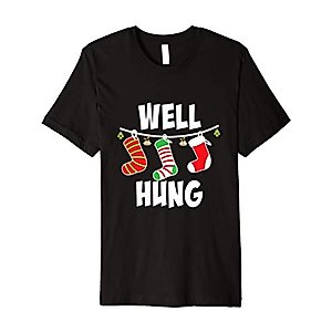 Christmas Stocking Adult Humor Funny Premium T-Shirt