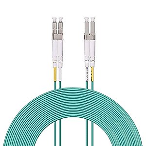 Fiber Patch Cable - LC to LC OM3 10Gb/Gigabit Multi-Mode Jumper Duplex 50/125 LSZH Fiber Optic Cord for SFP Transceiver, Computer Fiber Networks and Fiber Test Equipment, 30-Meter(100ft)