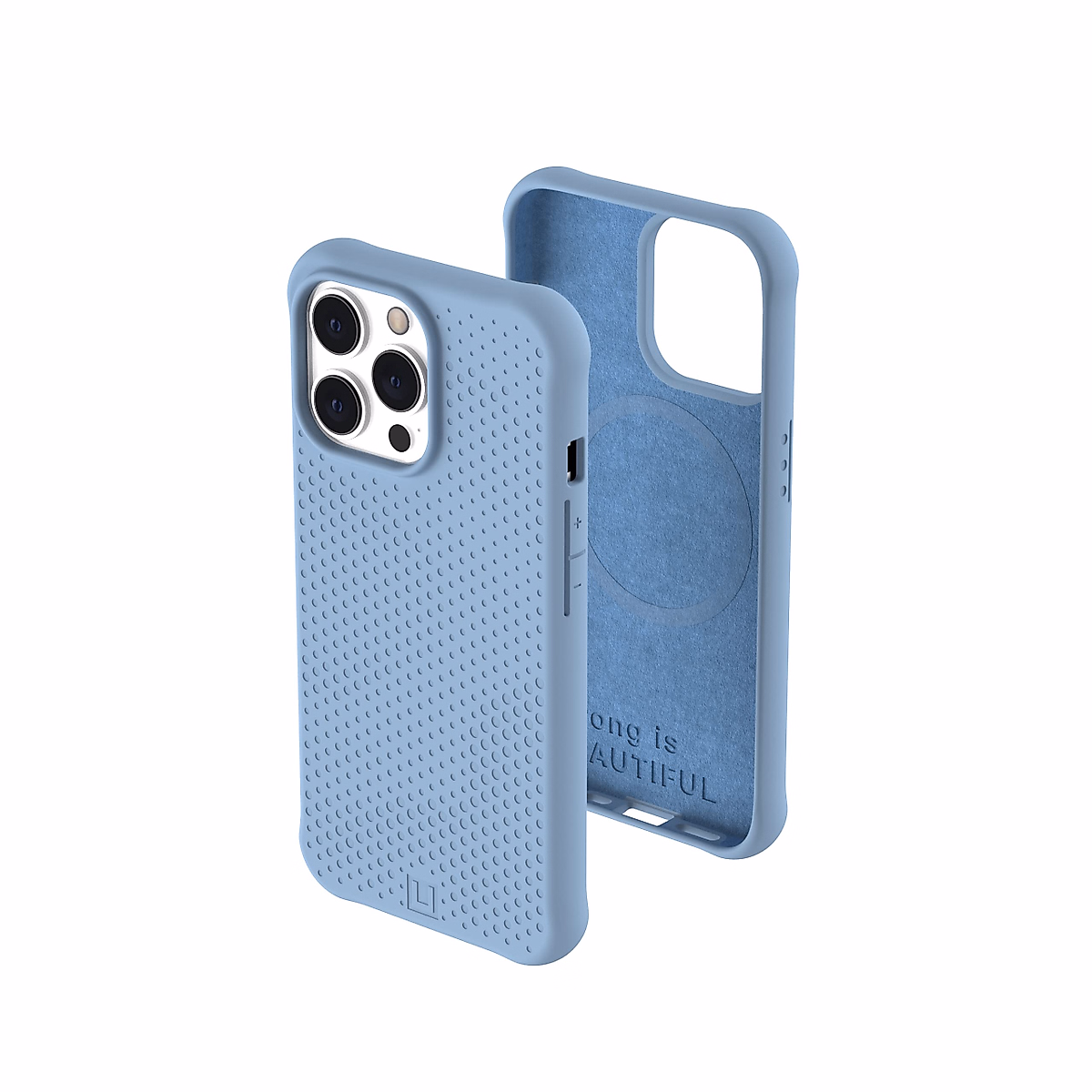 URBAN ARMOR GEAR [U by UAG Designed for iPhone 13 Pro Case DOT Compatible with MagSafe Blue Cerulean Slim Fit Lightweight Impact Resistant Antimicrobial Protective Phone Cover, [6.1-inch Screen]