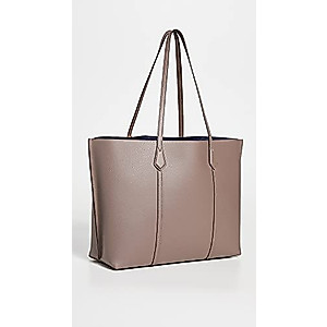 Tory Burch Women's Perry Triple Compartment Tote, Clam Shell, Grey, One Size