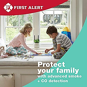 First Alert Powered Alarm SCO5CN Combination Smoke and Carbon Monoxide Detector, Battery Operated, 1 Pack, White