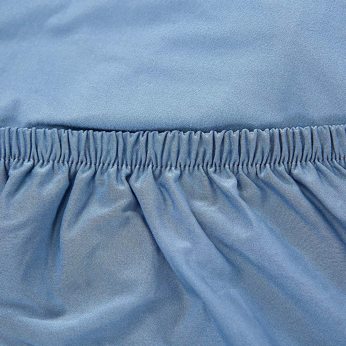 MIFXIN Stretch Sofa Cover Couch Slipcover 1 Piece Spandex Stretchy Couch Cover Furniture Protector for Sofa Couch Living Room Decor (Grey Blue, Sofa/3-seater)