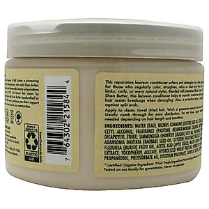 SheaMoisture Leave-In Conditioner with Pure Jamaican Black Castor Oil for Damaged, Over-Processed Hair - Softens and Detangles, 11.5 oz