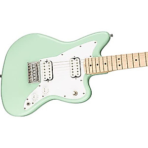 Squier Mini Jazzmaster Electric Guitar, with 2-Year Warranty, Surf Green, Maple Fingerboard