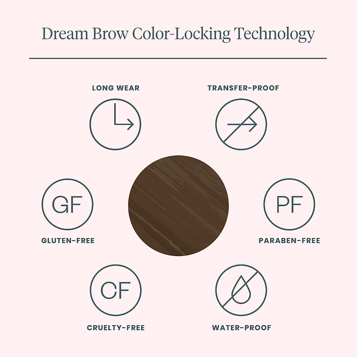 Wonderskin Dream Brow Eye Brow Gel, Transfer Proof Eyebrow Mascara, Long Lasting One-Step Eyebrow Tinted Filler, Dark Brown (Dark Brunette)