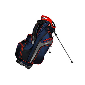 Bag Boy Chiller Hybrid Golf Stand Bag, 14 Way Top with Full Length Individual Dividers, Dedicated Putter Well, Removable Cooler, 10 Pockets