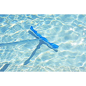 Poolmaster 18100 Curved Swimming Pool Brush Head, 17.5-Inches, Essential Collection, Blue
