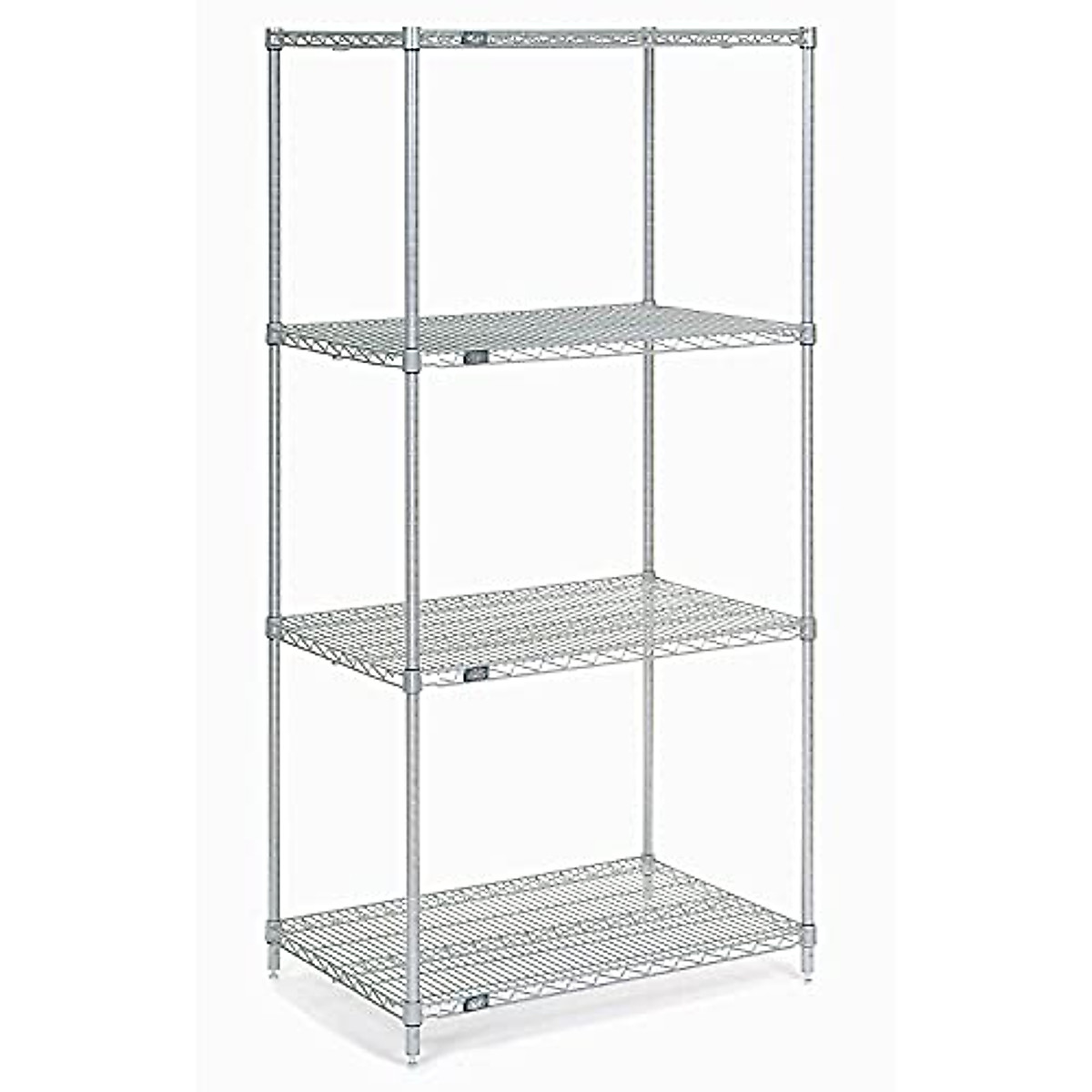 Nexel Chrome Wire Shelving, 36" W x 21" D x 74" H