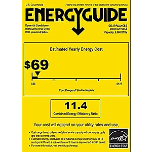 GE AHY08LZ Window Air Conditioner Complete with WiFi & Smart Home Connectivity | Energy Star Certified | Cools up to 350 Square Feet | 115 Volts | White