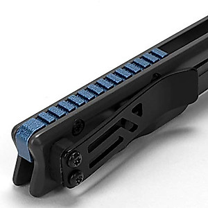 Kershaw Decibel Pocketknife; 3 Inch 8Cr13MoV Stainless Steel Blade, Titanium Carbo-Nitride Coated Blade and Handle, Manual Opening, Reversible Pocketclip, Thumb Stud, Frame Lock (2045), Black, Normal