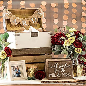 Hobby Lobby Studio His & Hers Well Wishes For The Mr. & Mrs. Wood Box For Weddings, Engagement Parties, Or Bridal Shower