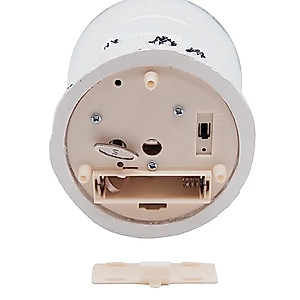 Swirling Snow Globe with a Cabin and a Black Bear Family, Freestanding Christmas Decoration, Festive Holiday Décor, 6.75 Inches