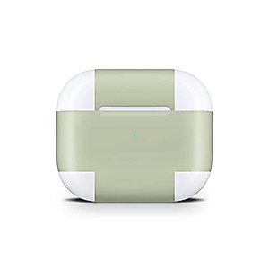 TACKY DESIGN Solid Skin for Apple Airpod 3 Skins,Classic Color Airpods 3 Sticker for airpods 3 (2021),Vinyl 3m, Airpod Stickers for Earbuds and case, airpods Skins Protective Full wrap Cover (Green)