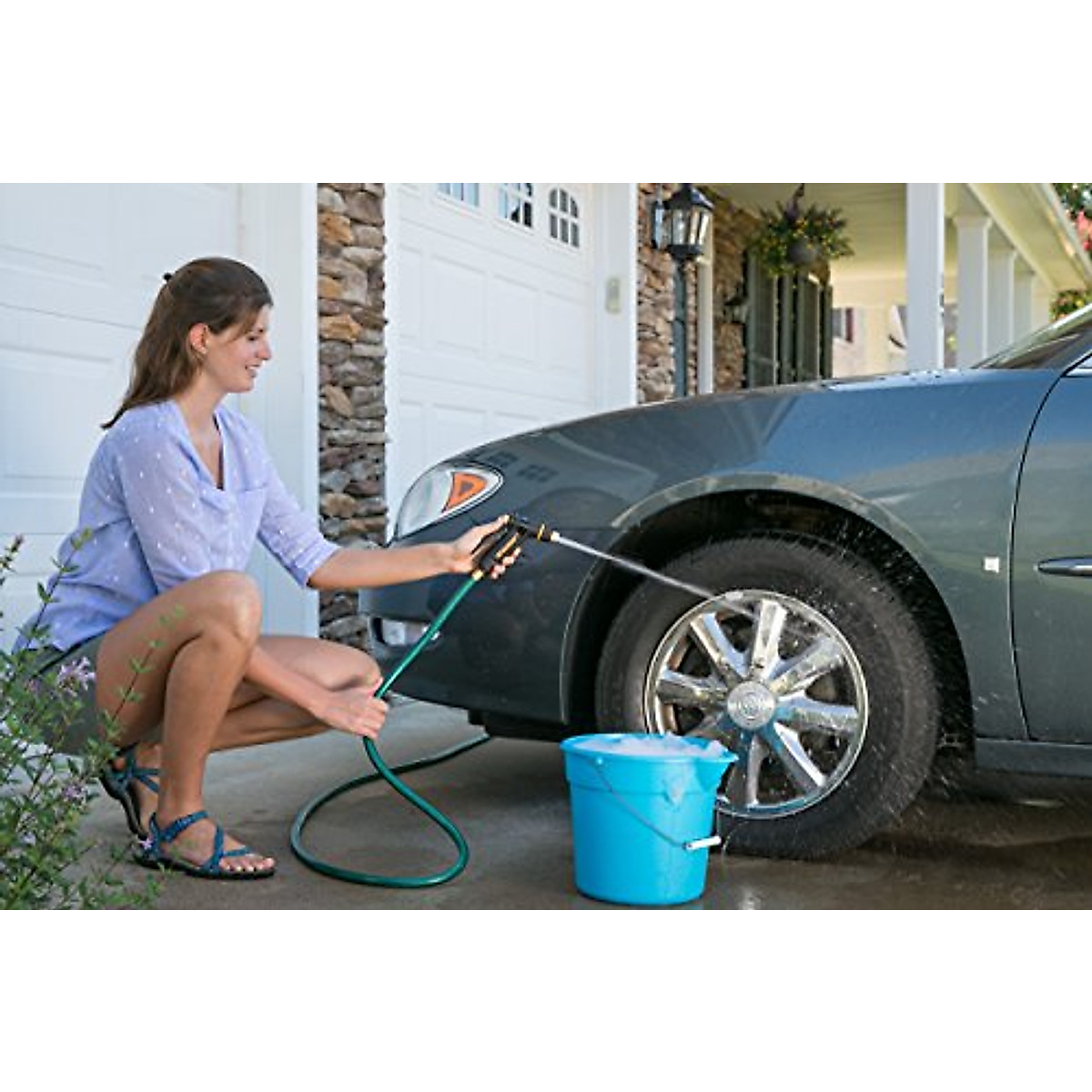 Melnor XT200 Heavy-Duty Metal Hose Lawn and Garden Sprayer Nozzles, Basic