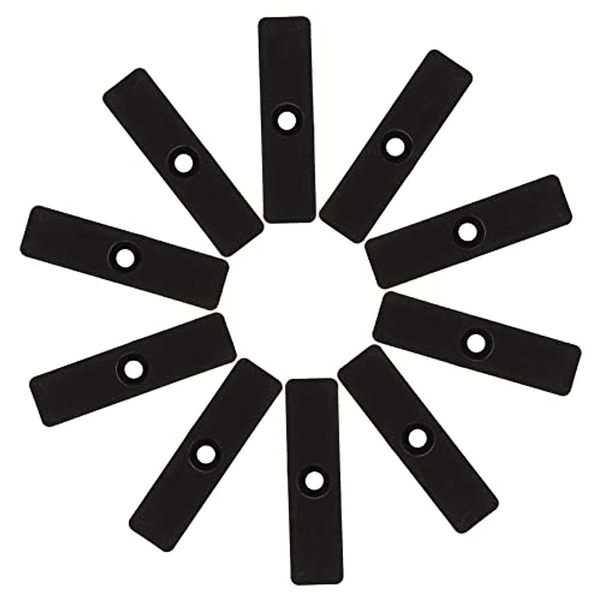 DOITOOL 20 pcs Bar Patio Locks Stopper Black Inside Security Door Bedroom Sash Safety Windows Adjustable Bars Office Stoppers Window Sliding Proof Keyless Lock