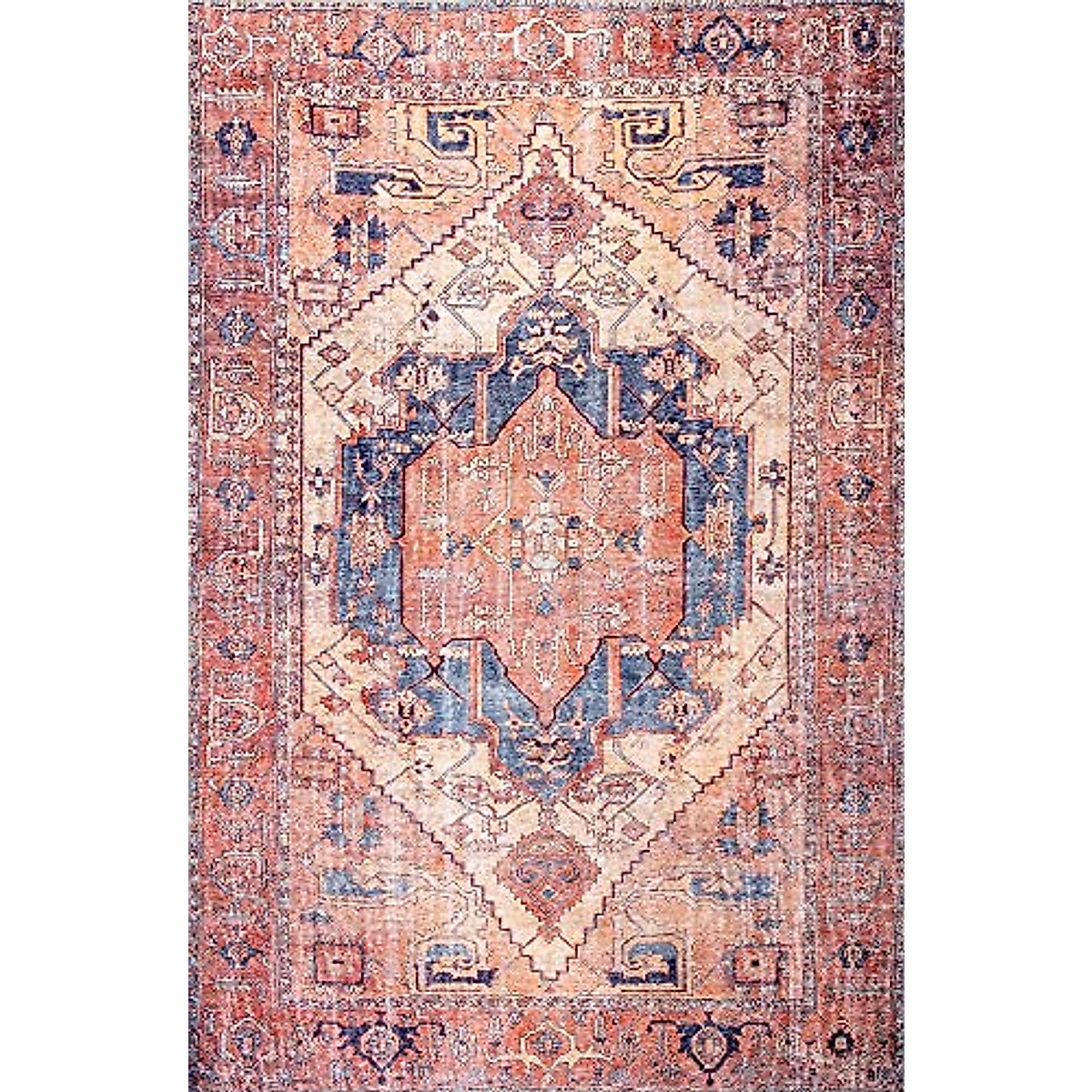 nuLOOM Leslie Persian Area Rug, 4' x 6', Peach