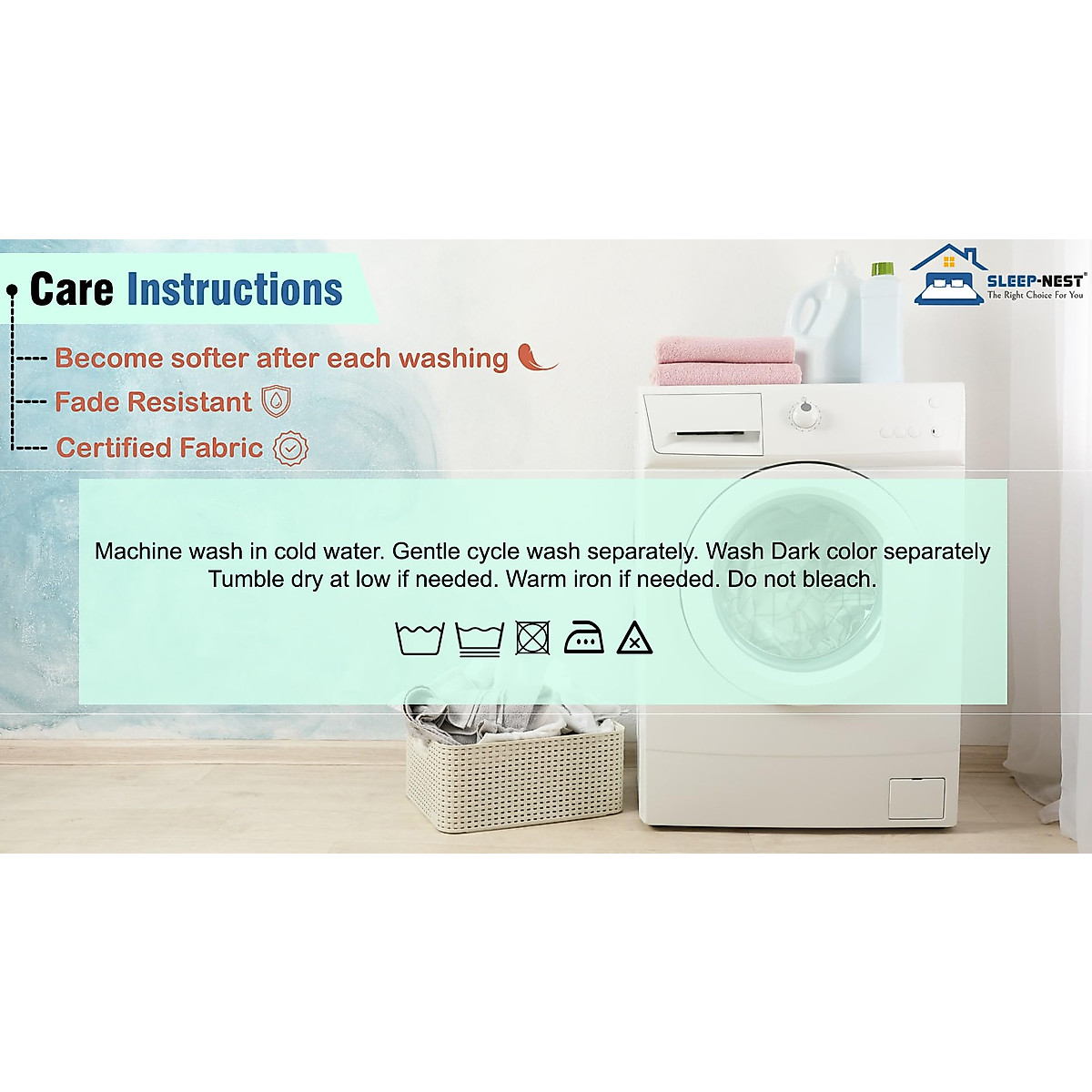 SLEEP-NEST Super King Duvet Cover Set 120x120 Inch 3 Piece 100% Egyptian Cotton with Zipper Closure 800TC All Season Breathable 10x10ft Extra Large Cover, Oversized King Plus, Medium Blue