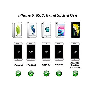 WallSkiN 2 Pack Replacement Belt Clip Holster for Apple iPhone 8, 7, 6S, 6, SE 2020 (2nd Gen) OtterBox Defender Series Case | Clip for Belt Holder (Case Not Included)