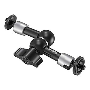 SmallRig 5.5 Inches Adjustable Friction Articulating Magic Arm, with Both 1/4" Screw for LCD Monitor/LED Lights - 2065