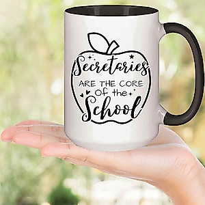 Humorous Gift Supportive Gift For School Secretaries, For Mother's Day - Show Your Support For Office Admin On 11oz 15oz Inner Color Accent Mug