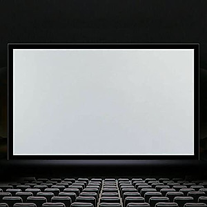 130" Wall Mount Projector Screen Portable Projector Screen Manual Movies Screen 16:9 for 4K 3D 1080P HD Aluminum Fixed Frame,Pull Down for Indoor Outdoor Home Theater Office