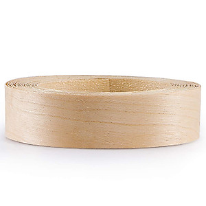 Skelang Birch Wood Veneer 1-1/2” x 26’, Wood Edge Tape with Adhesive, Flexible Wood Edgebanding Strip for Shelving, Cabinetry, Furniture