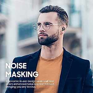 xtremtec True Wireless Stereo Earbuds Bluetooth in-Ear Headphones with Wireless Charging Case IPX6 Waterproof Bass Noise Isolation Earphones with Mic for TV Laptop iPhone Android Sport (Glacier Grey)