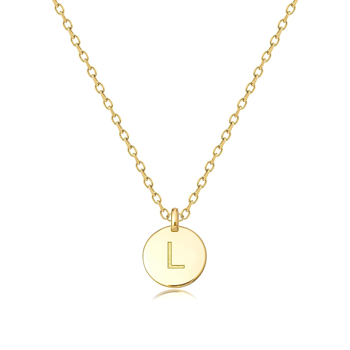 L Necklace, Personalized Necklaces for Women, Letter Initial Custom Name Necklace, Gold Necklaces for Women