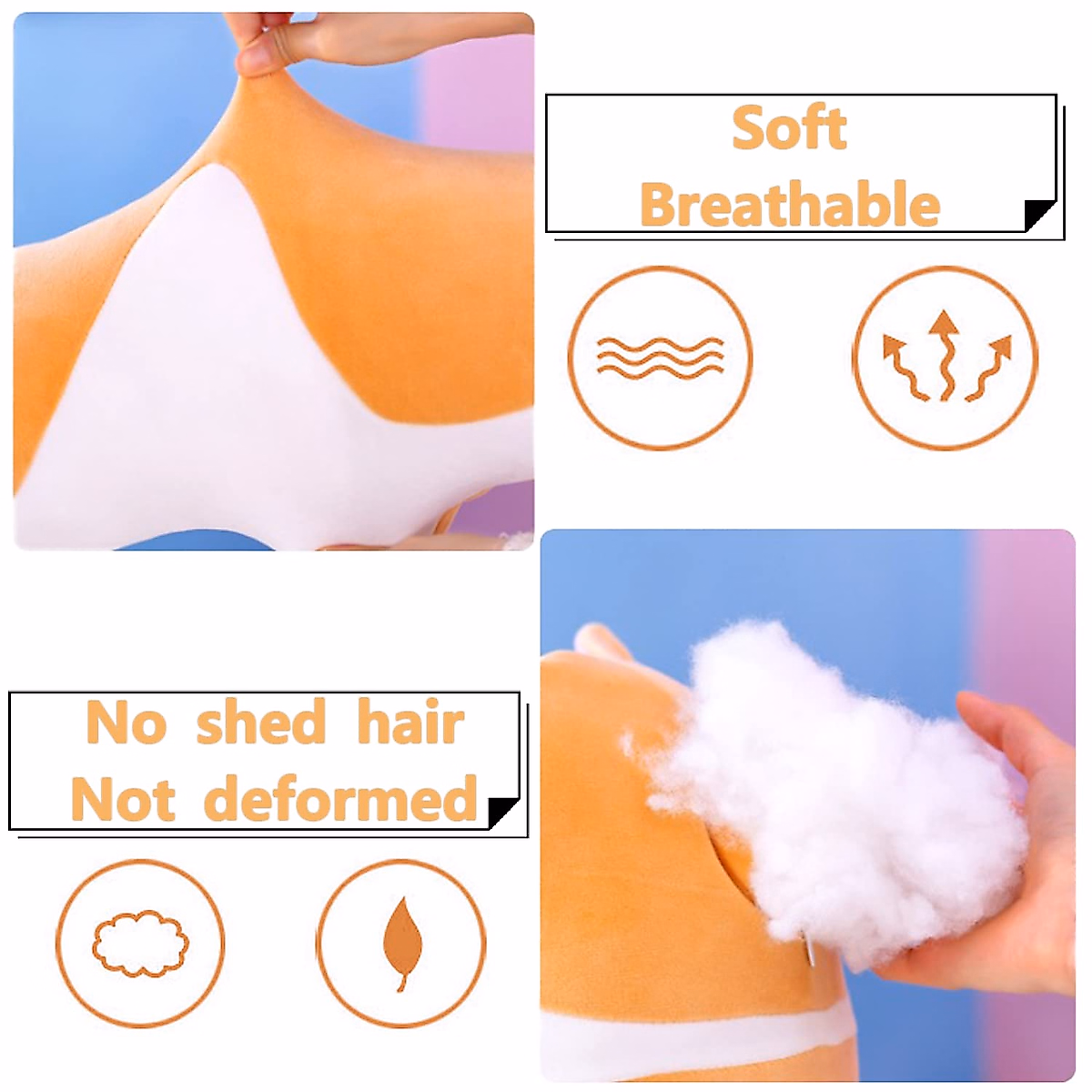 Handytoolinc Soft Cat Plush Pillow Long Stuffed Animals Sleeping Pillow Cotton Kitten Pillow Cute Long Body Pillow Gift for Kids Girlfriend (19.7inch/50cm,Pink)