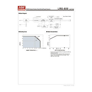 Mean Well LRS-600-36 597.6W Single Output Switching Power Supply LRS-600 36V/16.6A