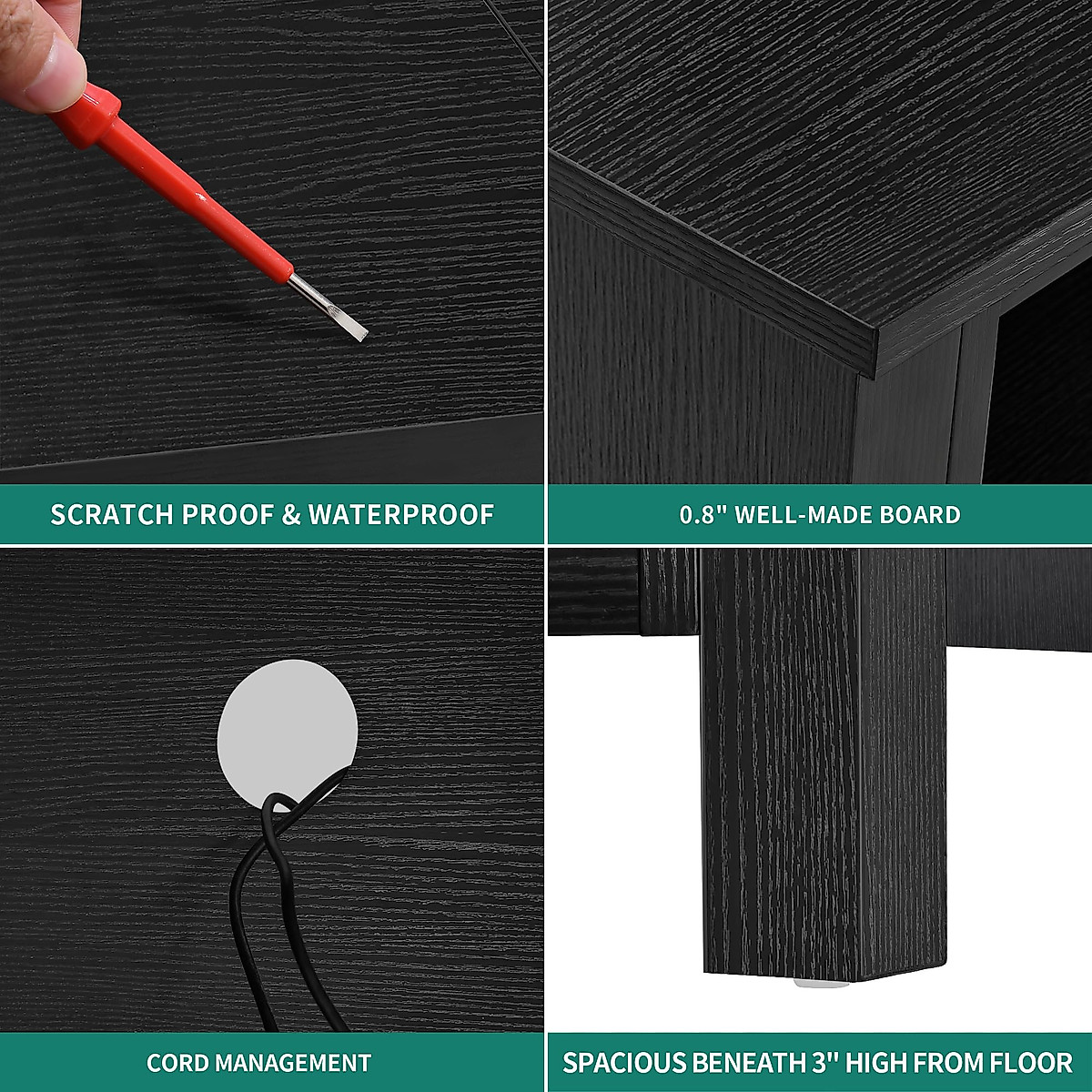 YITAHOME Modern TV Stand for TV up to 80/75/70/65 Inch, Classic Detachable 6 Cubby Media Entertainment Center Console Table with 6 Open Storage Shelves & Cabinets for Living Room, 69'', Black