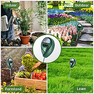 Thlevel Plant Moisture Meter, Plant Water Meter, Soil Moisture Meter for House Plants for Garden, Lawn, Farm, Indoor & Outdoor Use, No Batteries Required (2 Packs Green)