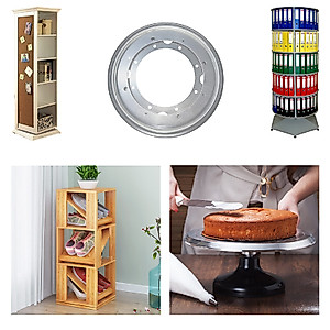 2Pack 9" Lazy Susan Hardware 5/16 Thick Turntable Bearings 750lbs Load Capacity Lazy Susan Turntable Swivel Plate Base for Rotating Table, Kitchen Storage, Serving Tray, Corner Shelves, Book Rack