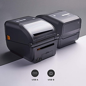 Zebra ZD420t Thermal Transfer Desktop Printer 203 dpi Print Width 4 in USB ZD42042-T01000EZ (Renewed)