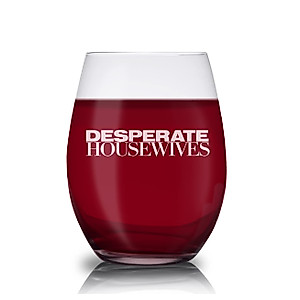 ABC Desperate Housewives Logo Laser Engraved Stemless Wine Glass