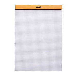 Rhodia Notepads Graph Orange 8-1/4X11-3/4