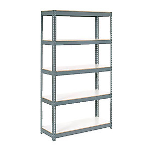 Global Industrial Boltless Extra Heavy Duty Shelving 36"W x 12"D x 84"H, 5 Shelves, 1500 lbs. Cap/Shelf, Gray
