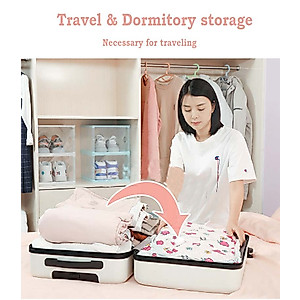 Heaunzy vacuum storage bags,(15PCS, 2 extra large (40"×32"), 3 large(36"×28"), 4 medium(32"×24"), 5 small(28"×20"), 1 air pump),space saver,Japan vacuum seal bags for clothing(pink)