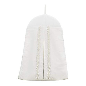 Sweet Jojo Designs Ivory Boho Chic Boy Girl Baby Crib Bedding Set Infant Nursery Room Solid Color Beige Cream Gender Nuetral Bohemian Modern Farmhouse Designer Unisex Tassel Fringe Macrame Cotton