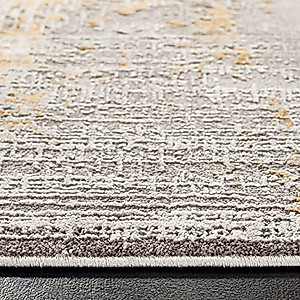 SAFAVIEH Craft Collection Accent Rug - 2'7" x 5', Grey & Beige, Modern Abstract Design, Non-Shedding & Easy Care, Ideal for High Traffic Areas in Entryway, Living Room, Bedroom (CFT874G)