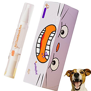 LULAFAYA Pets Toothbrush Pen, Pet Oral Repair Gel for Dogs Cats Teeth Cleaning Pen, Natural Plant Substance Tartar Remover for Whitening & Repairing Pets' Teeth